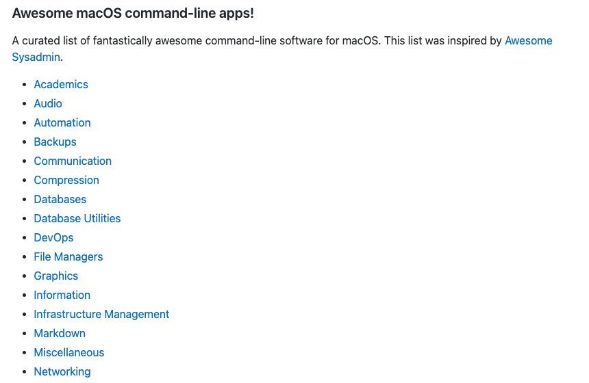 Awesome macOS command-line apps - macOS用の厳選コマンドラインアプリ集 | ソフトアンテナ