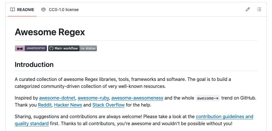 Awesome Regex - 正規表現ライブラリ、ツール、フレームワークなどをまとめた厳選コレクション | ソフトアンテナ
