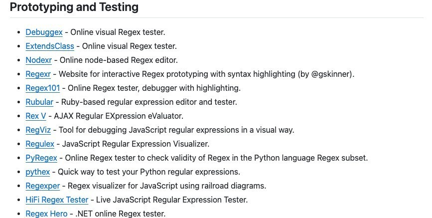Awesome Regex - 正規表現ライブラリ、ツール、フレームワークなどをまとめた厳選コレクション | ソフトアンテナ