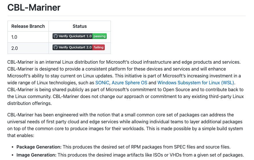 CBL-Mariner 2.0 October 2022 Releaseが公開 - Microsoft製のLinuxディストリビューション | ソフトアンテナ
