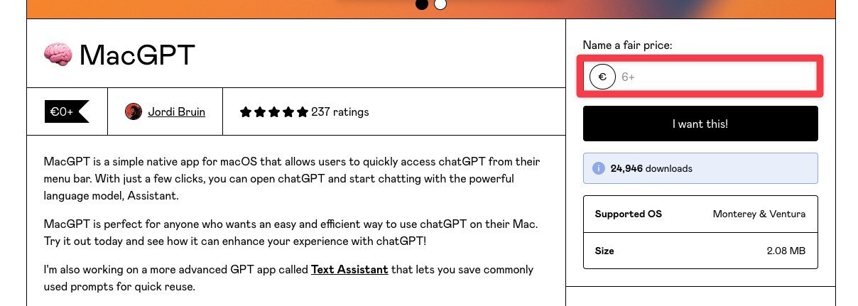 ChatGPTをMacのメニューバーから利用する方法 | ソフトアンテナ