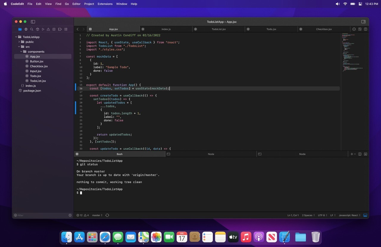 バターのように滑らかに動作する「CodeEdit for macOS」プロジェクトが進行中 | ソフトアンテナ