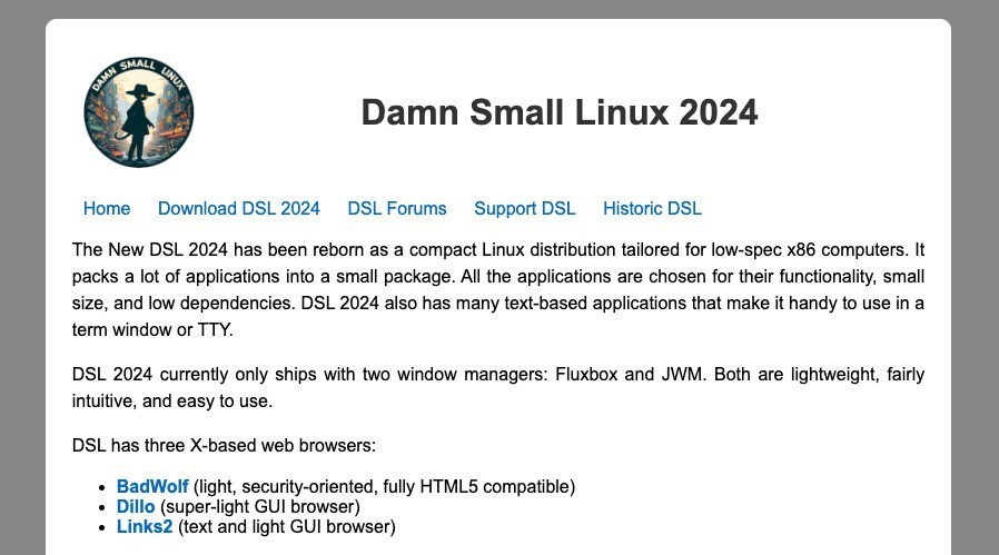 超小さいLinuxディストリビューション「Damn Small Linux 2024」が爆誕 | ソフトアンテナ
