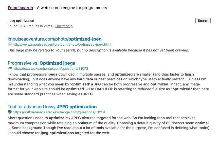 開発者のためのWebサーチエンジン「Feep! search(アルファ版)」 | ソフトアンテナ