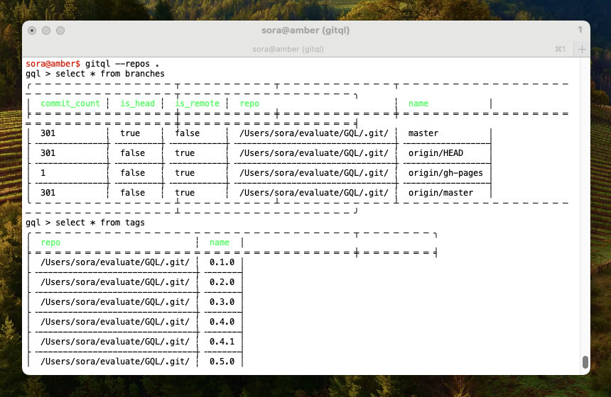GQL - SQL風にGitリポジトリの情報を扱うことができるGit Query language | ソフトアンテナ
