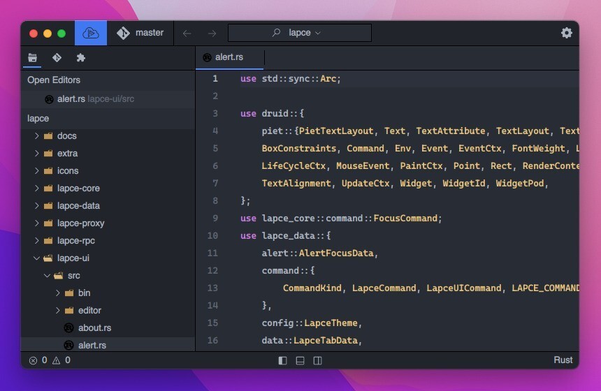 Lapce - Rustで書かれた超高速IDE | ソフトアンテナ