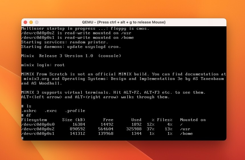 MINIX From Scratch - MINIX 3を動かしながら学習するためのプロジェクト | ソフトアンテナ