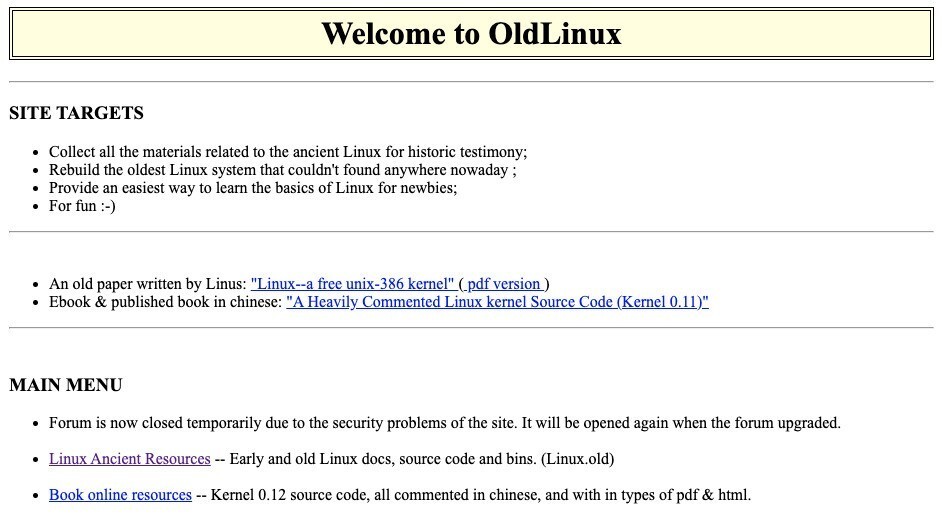 OldLinux - 古代のLinux関連情報をアーカイブするプロジェクト | ソフトアンテナ