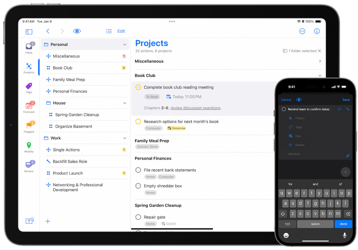 人気のタスク管理アプリ「OmniFocus 4」がリリース - Mac、iPhone、iPad、Apple Watchに対応 | ソフトアンテナ