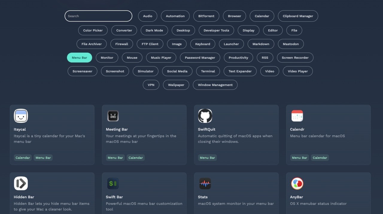 開発者もユーザーも必見！オープンソースMacアプリを紹介する「Open source Mac apps」 | ソフトアンテナ