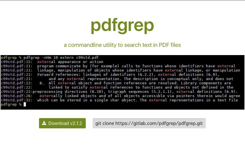 pdfgrep - PDFファイルをgrepできるコマンドラインツール | ソフトアンテナ