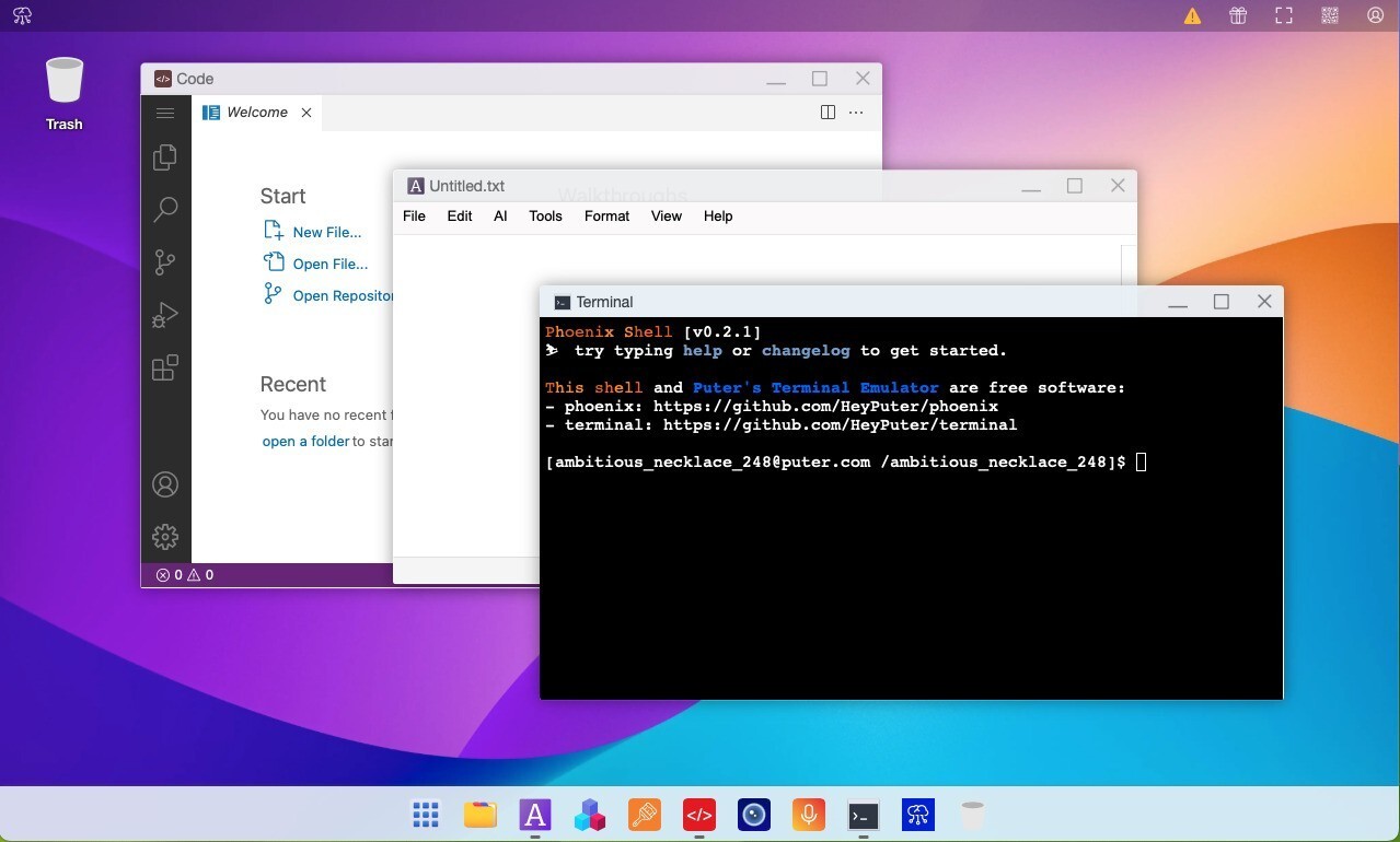 Puter - ブラウザ内で実行できるオープンソースのInternet OS | ソフトアンテナ