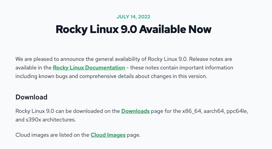 Rocky Linux 9.0がリリース - RHEL 9.0互換Linuxディストリビューション | ソフトアンテナ