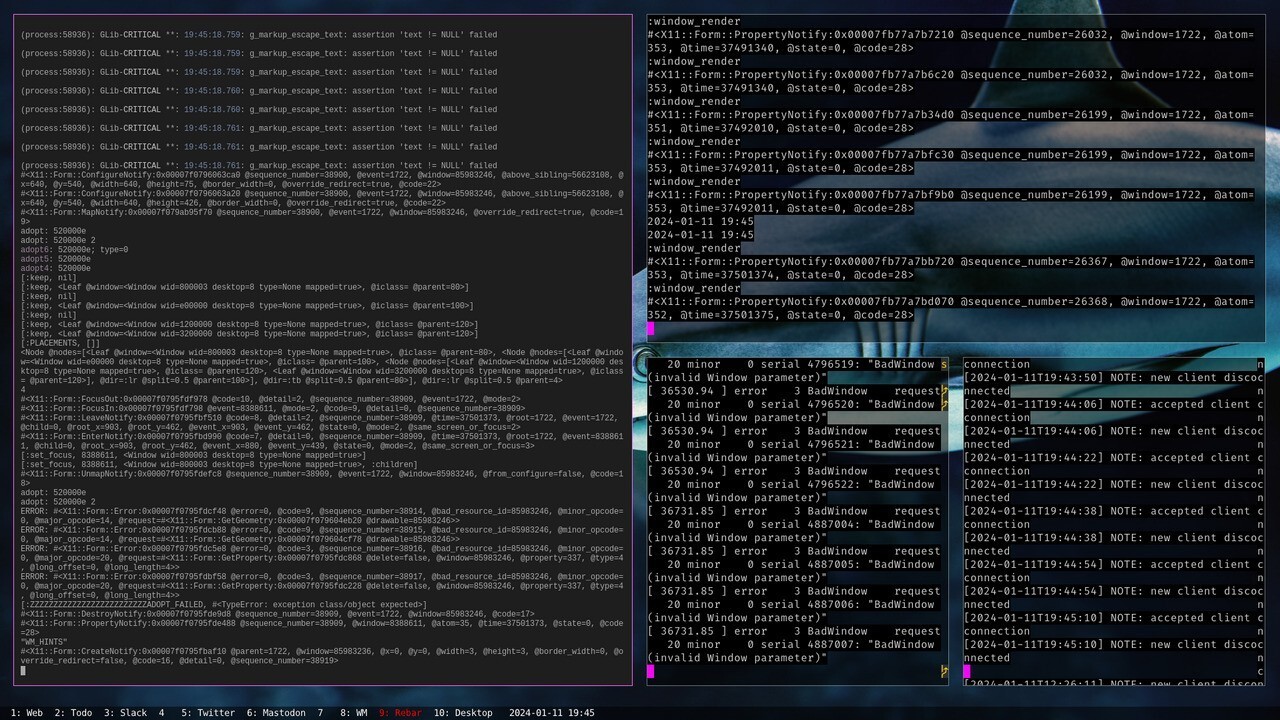 Pure Rubyで書かれたX11ウィンドウマネージャー「RubyWM」が爆誕 | ソフトアンテナ