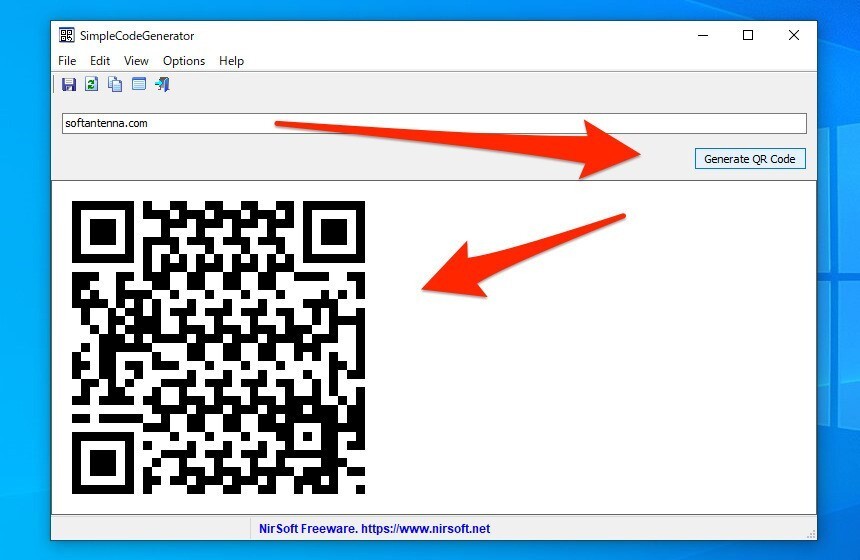 SimpleCodeGenerator - QRコードを作成できるシンプルなWindows用アプリ | ソフトアンテナ