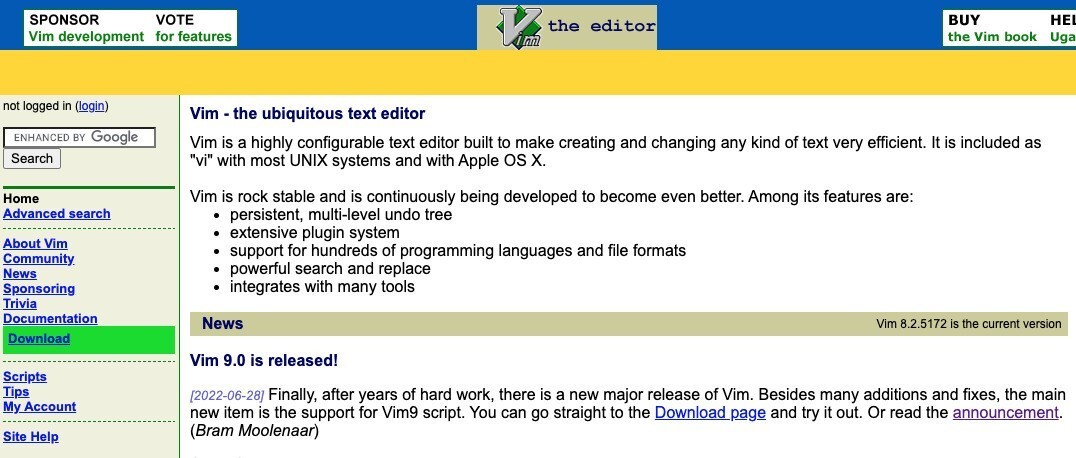Vim 9.0がリリース - 劇的に高速化したVim9スクリプトを導入 | ソフトアンテナ