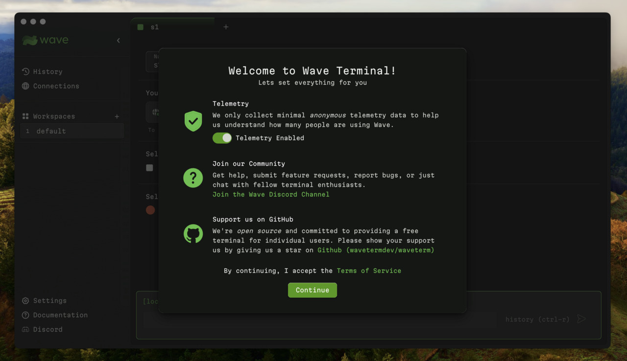 Wave Terminal - 内蔵エディタやビューアーを搭載したモダンすぎるターミナルソフト | ソフトアンテナ