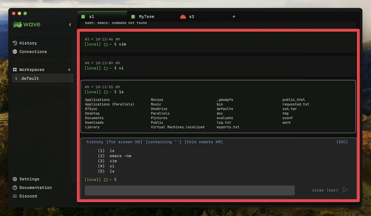 Wave Terminal - 内蔵エディタやビューアーを搭載したモダンすぎるターミナルソフト | ソフトアンテナ