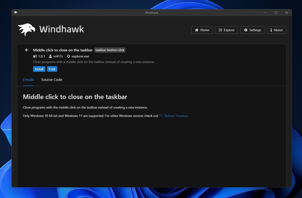 Windhawk - さまざまなWindows用の「Mods」をインストールすることができるフリーソフト | ソフトアンテナ