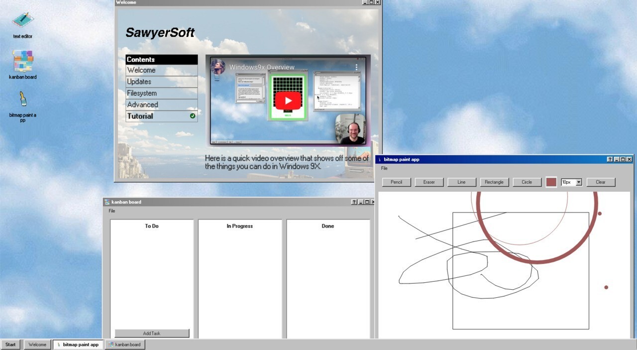 全てのアプリをAIで生成できるレトロ風味の超先進的なOS「Windows 9x」 | ソフトアンテナ